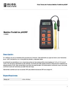 hi-8424-medidor-portatil-de-ph-orp-hanna-industrias-asociadas | Industrias Asociadas